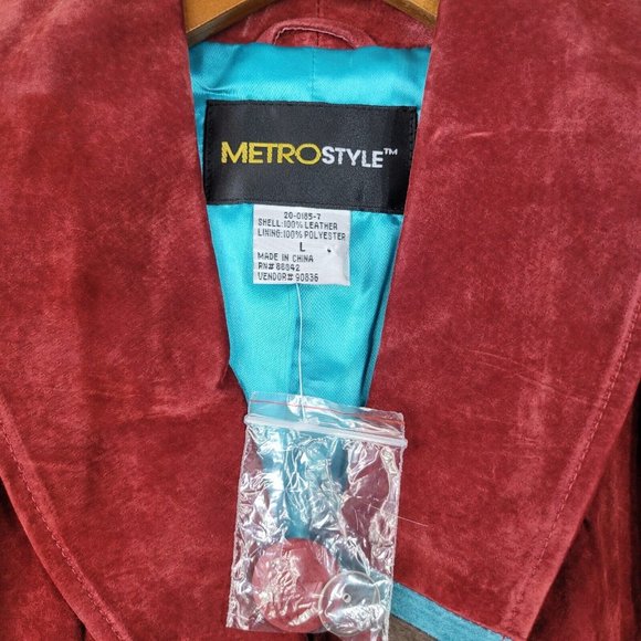 metrostyle | Jackets & Coats | New Vintage Metro Style Suede Leather ...